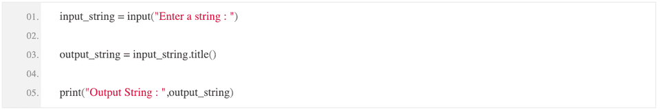 Python program to capitalize first letter of each words of a string - CodeVsColor