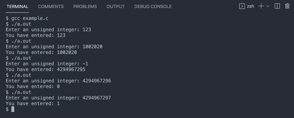 C program to read an unsigned integer value using scanf - CodeVsColor