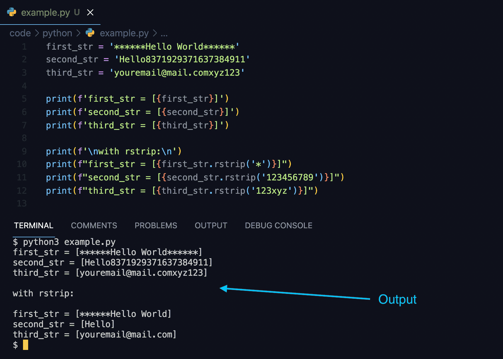 Python Rstrip Method Explanation With Example CodeVsColor