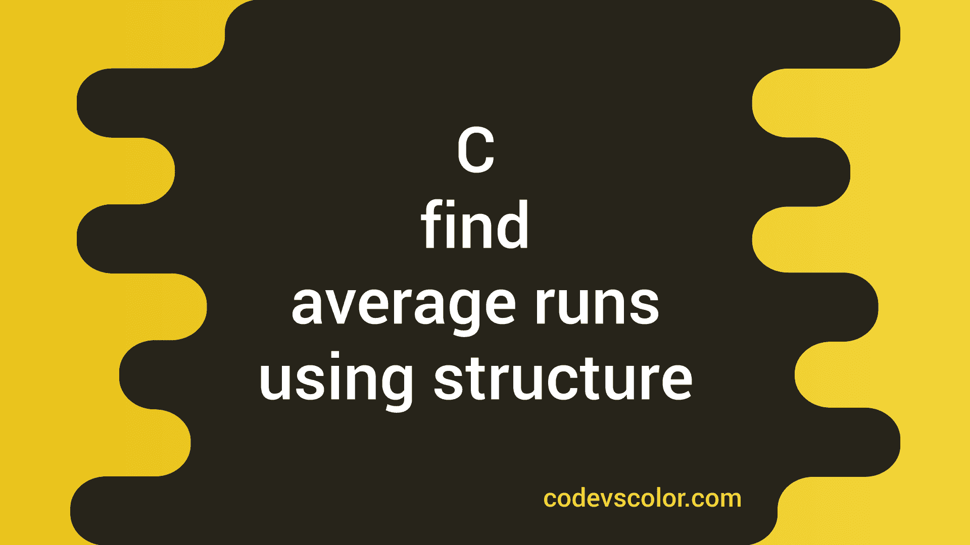 C program to find the average runs of cricket players using structure ...