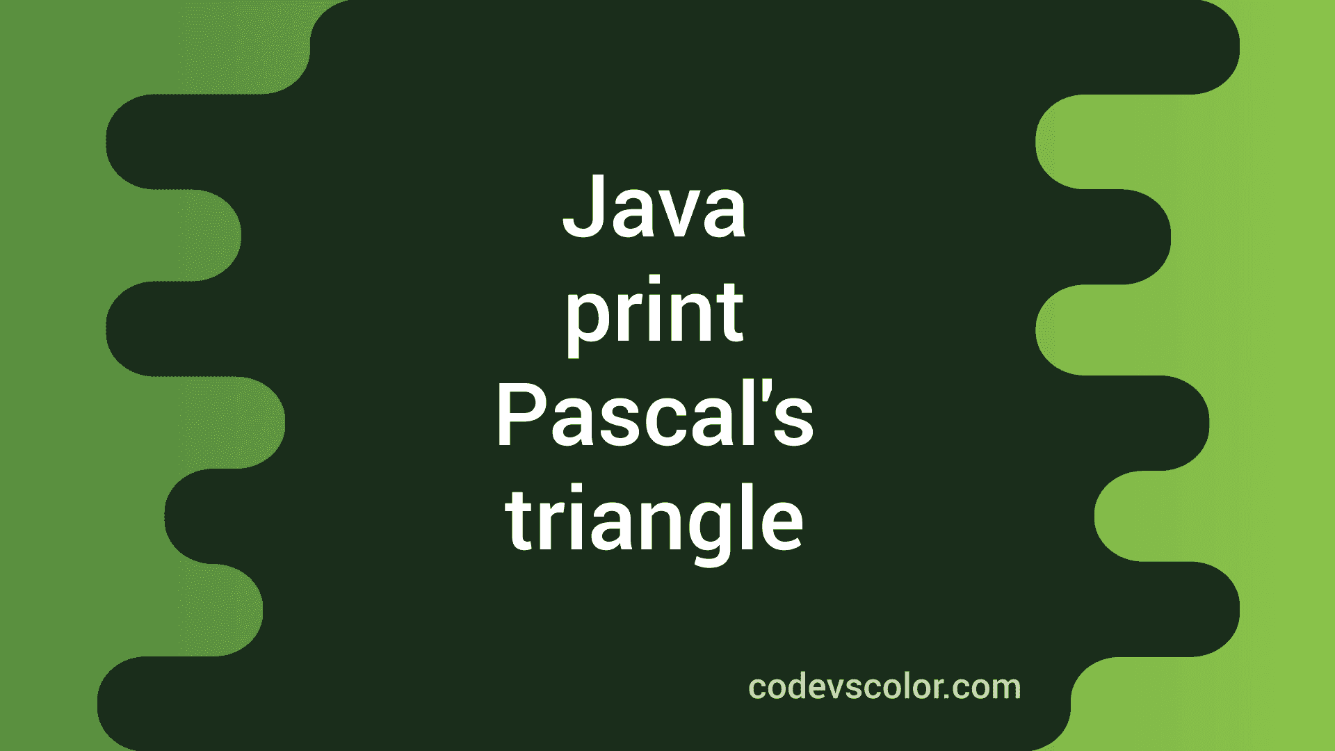 3 different Java programs to print Pascal's triangle for a given height ...