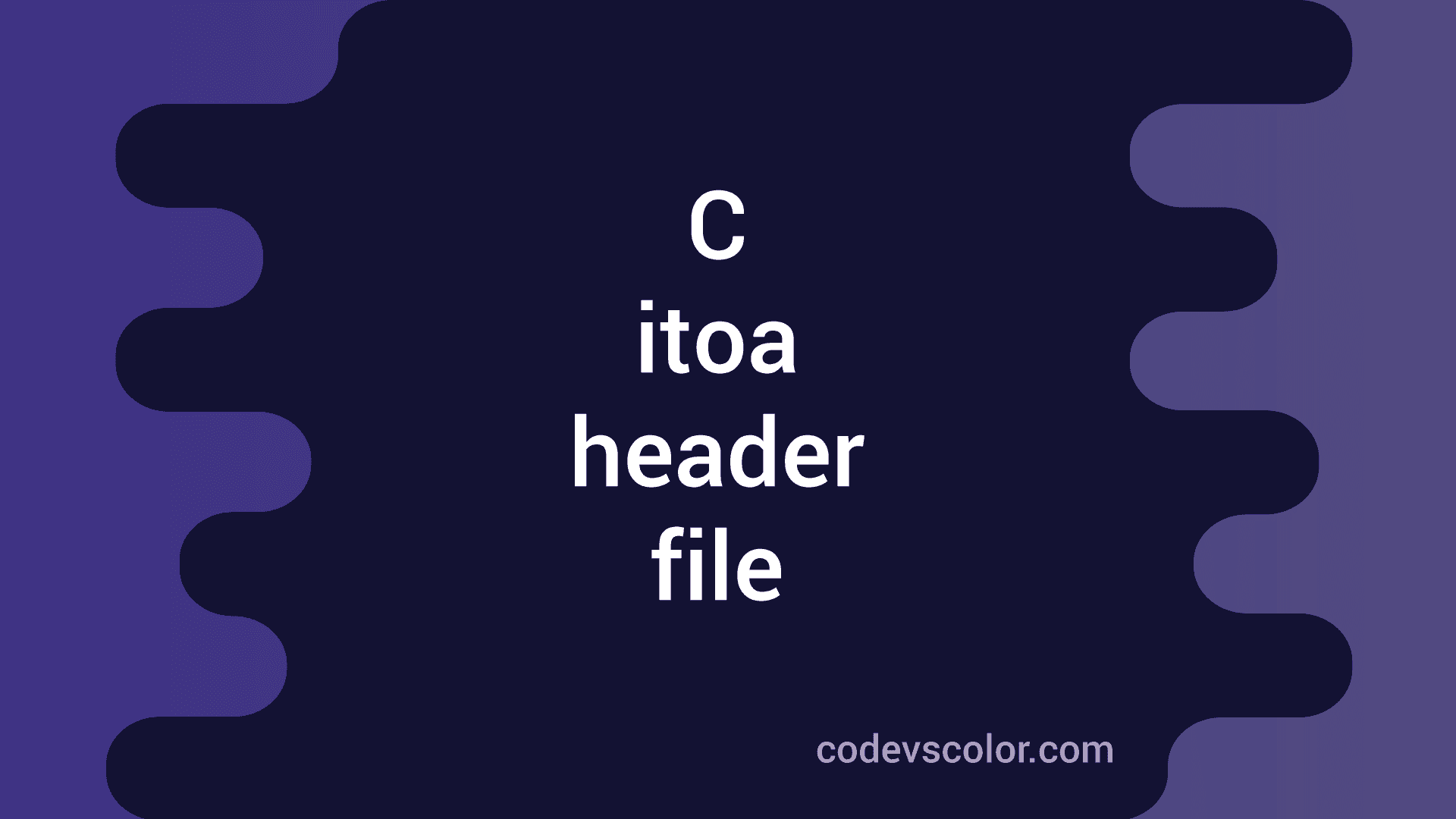 C Itoa Function Implementation Explanation With Example Codevscolor