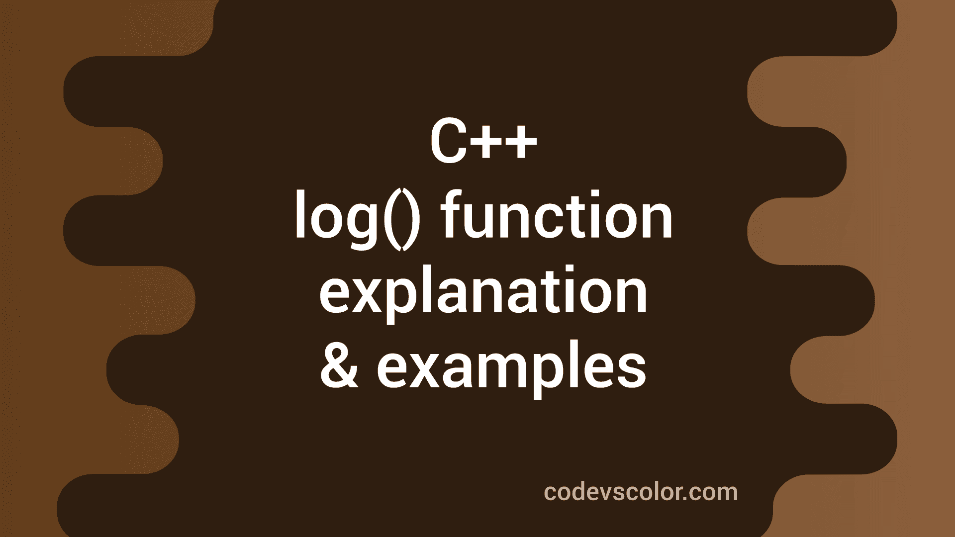 log function in C++ explanation with example - CodeVsColor