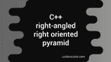 C++ program to print right-angled right-oriented pyramid of numbers - CodeVsColor