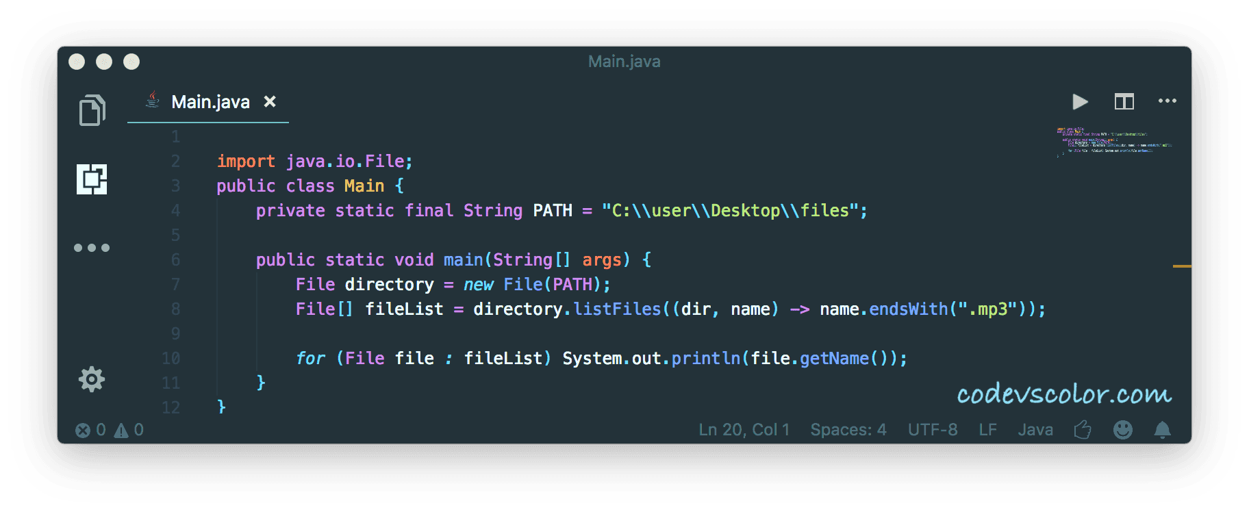 Java Example To Filter Files In A Directory Using FilenameFilter CodeVsColor