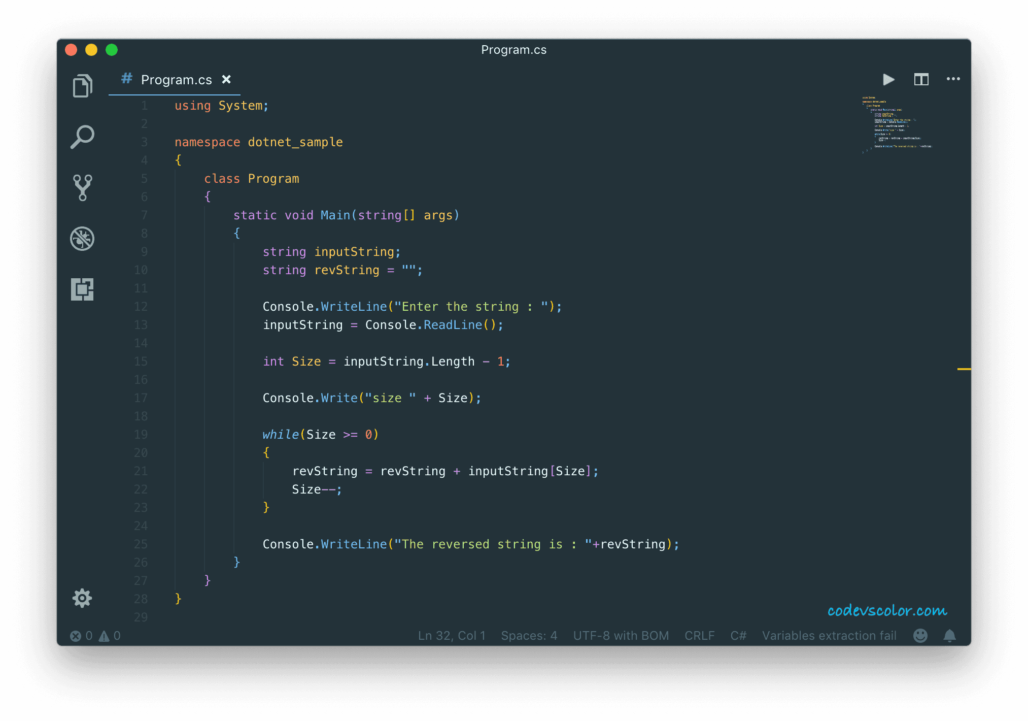 How To Reverse A String In C Sharp CodeVsColor