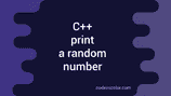 C++ program to print a random number - CodeVsColor