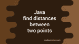 4 different Java program to find the distances between two points ...