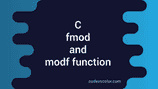 C program to explain how fmod and modf function works - CodeVsColor