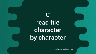C program to read the contents of a text file character by character ...