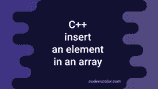 C++ program to insert an element to an array at any position - CodeVsColor