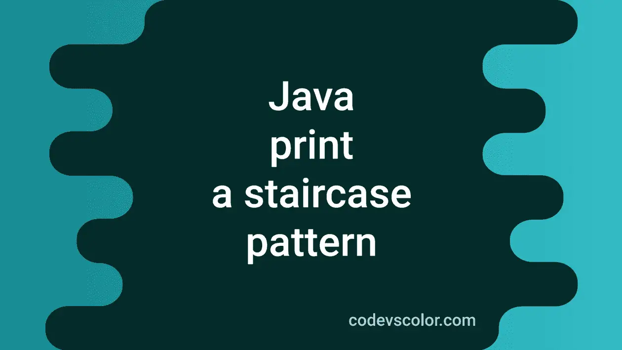 Java program to print left-aligned and right-aligned staircase patterns ...