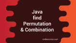 Java program to find Permutation and Combination ( nPr and nCr ...