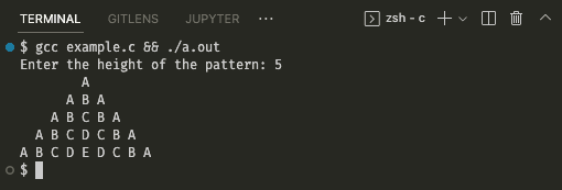 10 Different Alphabet Pattern Programs In C CodeVsColor