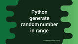 Working with random in python , generate a number,float in range etc ...