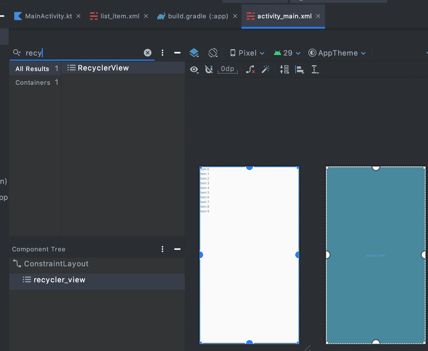 How to create a basic recyclerview in Android using Kotlin - CodeVsColor How to create a basic recyclerview in Android using Kotlin - CodeVsColor