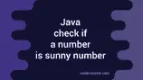 4 different Java program to check if a number is a sunny number or not ...
